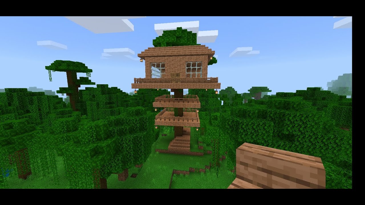 Minecraft - Como hacer una casa en el árbol en Minecraft muy fácil 💥 ...