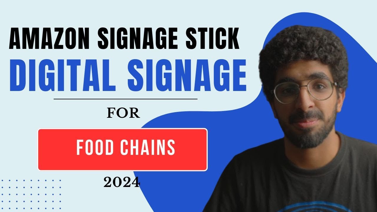 Digital signage for food chains with amazon signage stick 2025 - YouTube