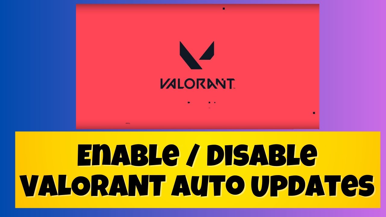 How to Enable / Disable VALORANT Auto Updates in Epic Games || 2023 ...