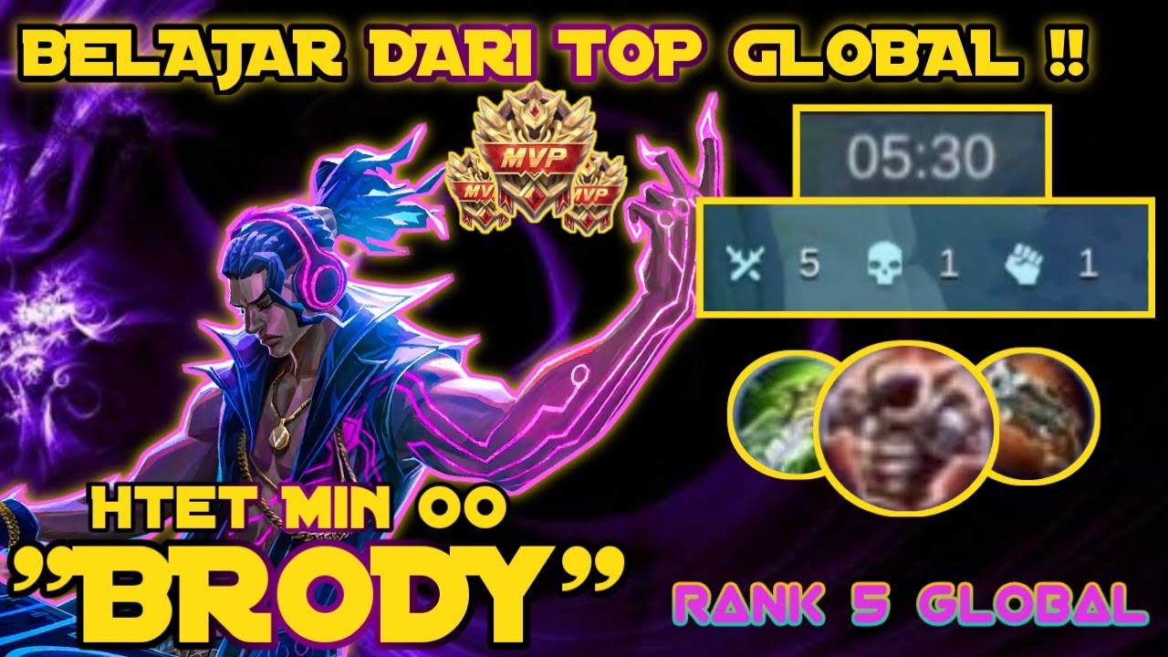 brody best build 2022 ‼ brody top global gameplay ~ mobile legends ...