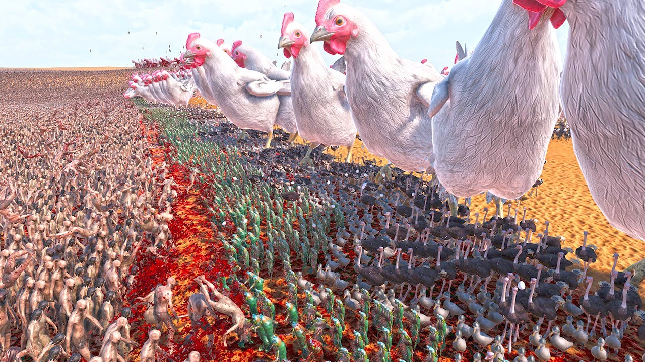 UEBS 2 - 5 LAYER ANIMALS UNIT VS 3.000.00 ZOMBIES | Ultimate Epic ...