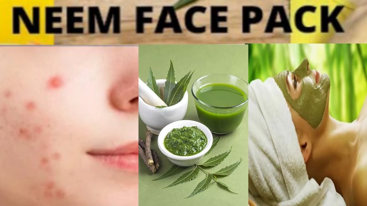 [ Neem face pack for acne & pimples ] Neem face pack at home - YouTube