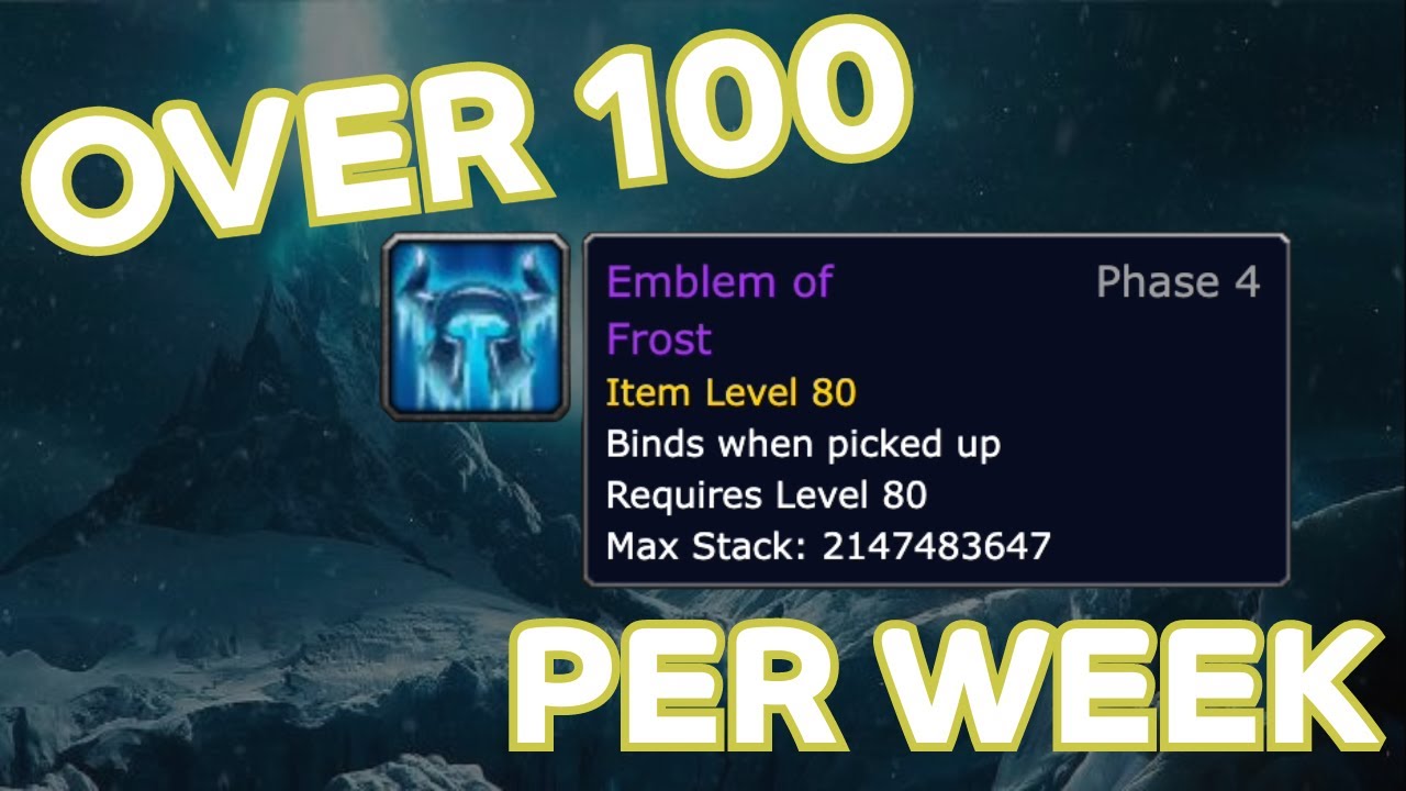 How to get the max amount of emblems of frost every week! - YouTube