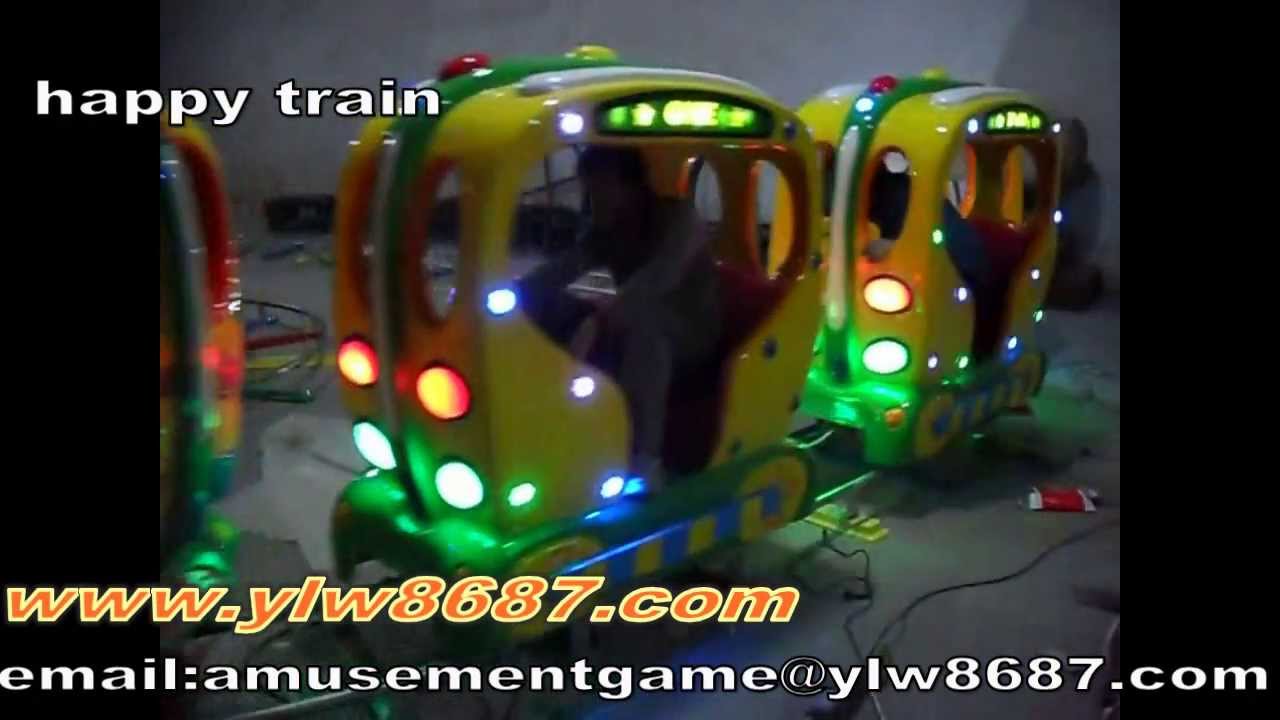 happy train for kids,amusement kiddie ride on toy train,FRP kiddie ride ...