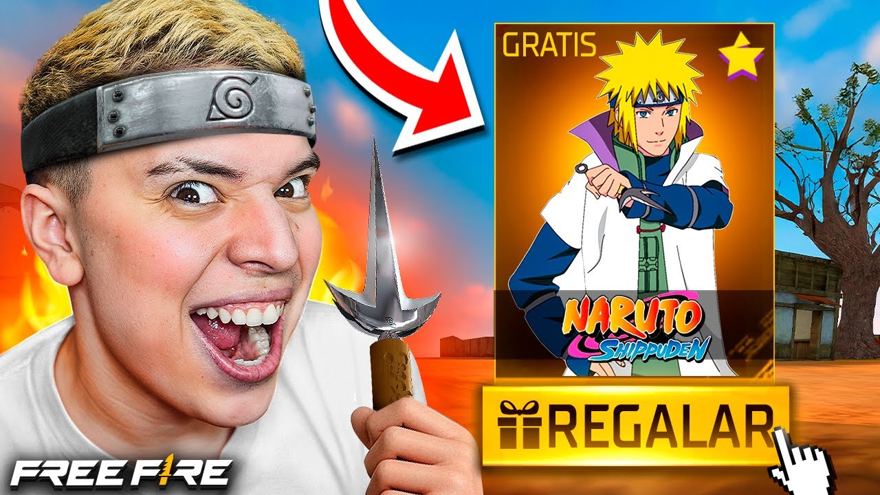 ¡HOY REGALAMOS A MINATO Y MAS SKINS DE NARUTO X FREE FIRE! 🔥 ENTRA YAA ...