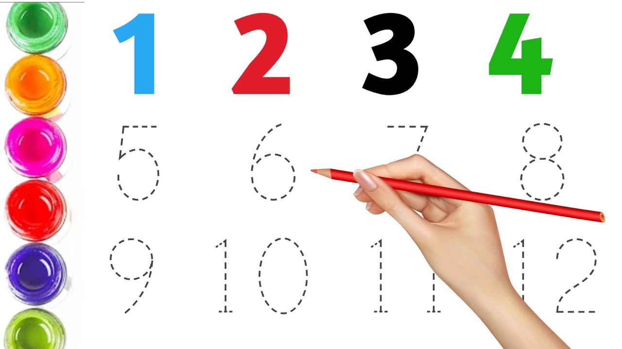 Counting Numbers | write and read numbers | 123 learning for kids | 1 ...