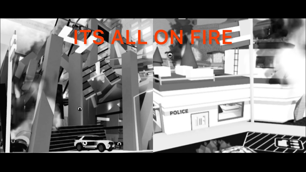 THE JAILBREAK POLICE HQ AND JAIL ARE ON FIRE! - YouTube