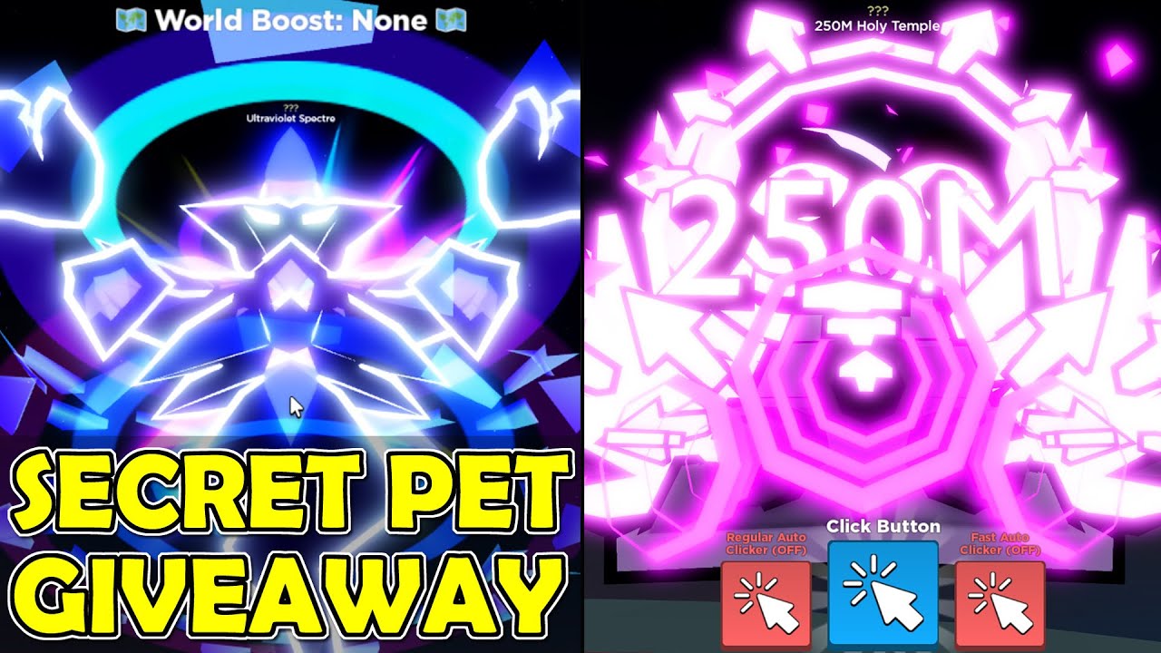 FREE SECRET PET!! LIMITED SECRET PETS GIVEAWAY in Clicker Simulator ...