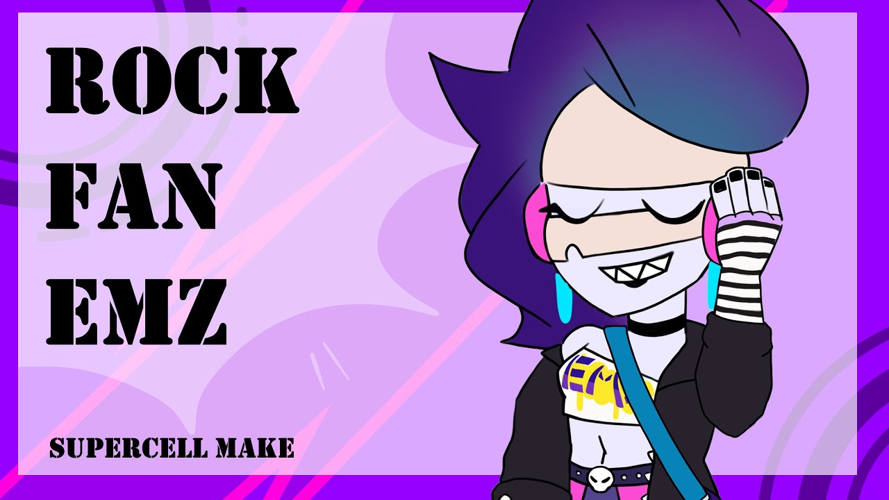 | Rock fan Emz | Supercell Make skin | - YouTube