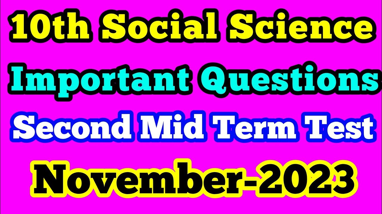 10th Standard Social Science Second Mid Term Test Important Questions 10th-standard-social-science-second-mid-term-test-important-questions