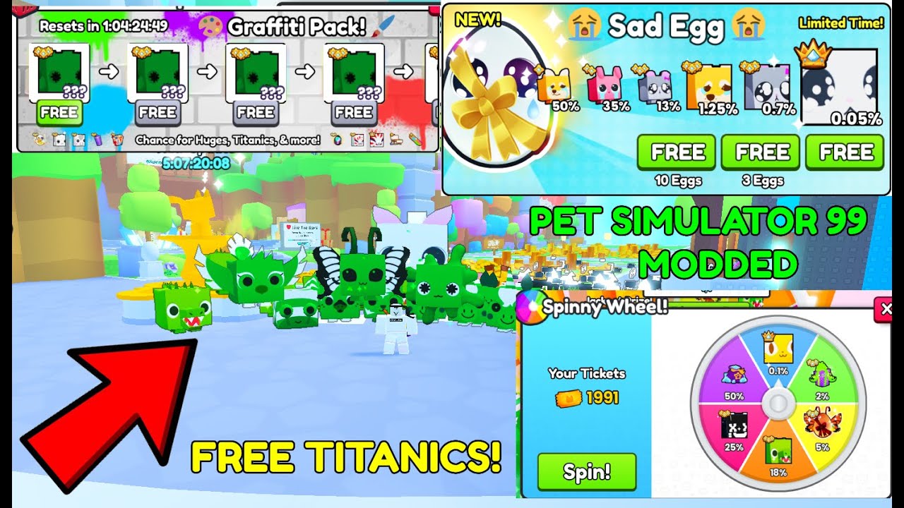 PET SIMULATOR 99 MODDED HAS BEEN OFFICIALLY RELEASED... (GAME LINK ...