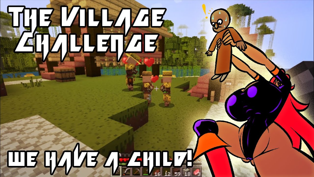 MINECRAFT VILLAGE CHALLENGE: We have a Child!!! - YouTube