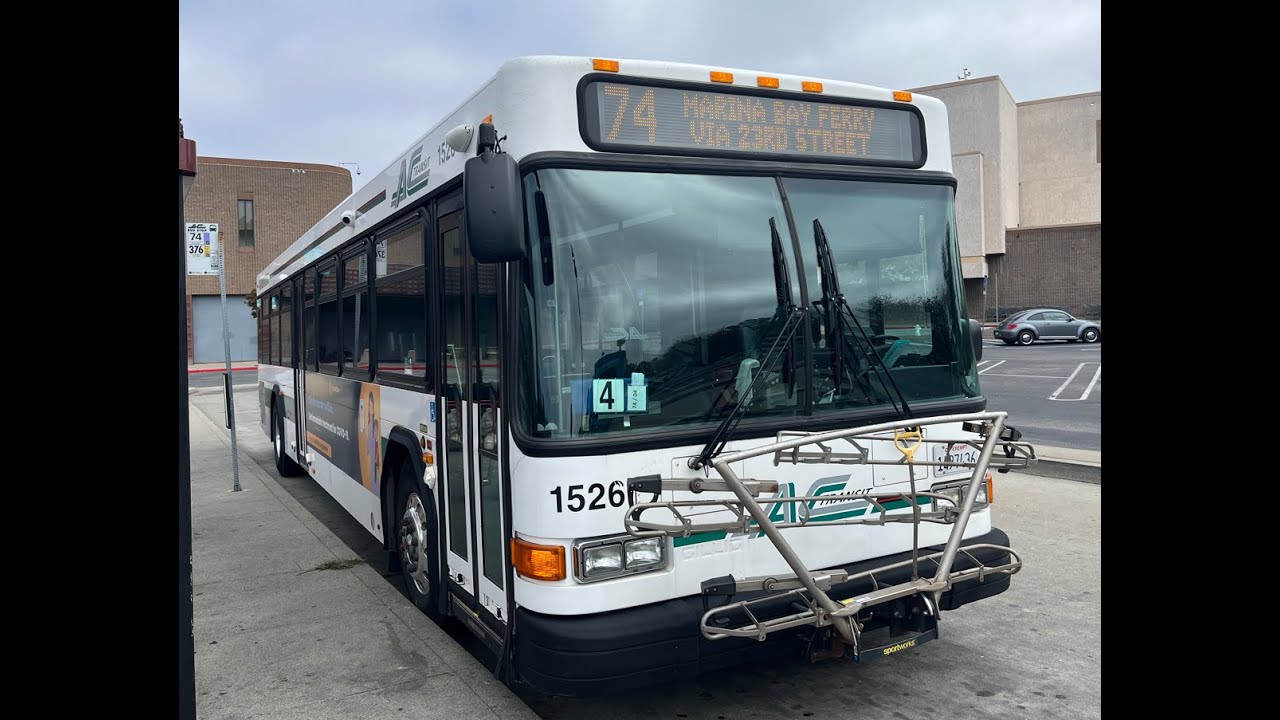 AC Transit Gillig Low Floor #1526 on route 74 - YouTube
