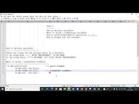 Class-3 | Mainframes || Mainframes Demo-3 || @vitechtalks6017 || Batch-5 | VITechTalks - YouTube