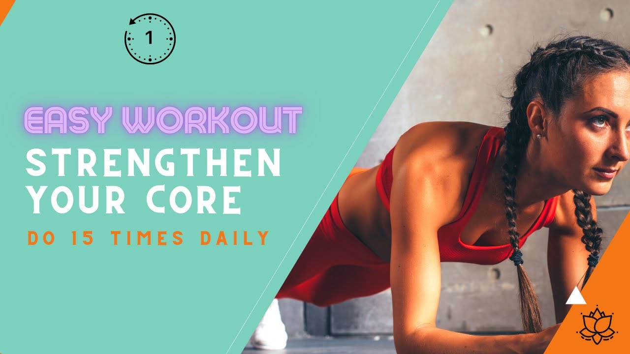 Easy Workout to Strengthen Core Muscles | Exercise at Home | YouTube # ...