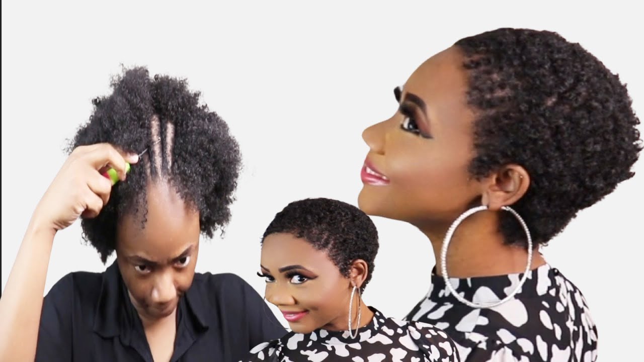 Trying The Viral Tiktok Low Cut Crochet Hairstyle Without Glue - YouTube