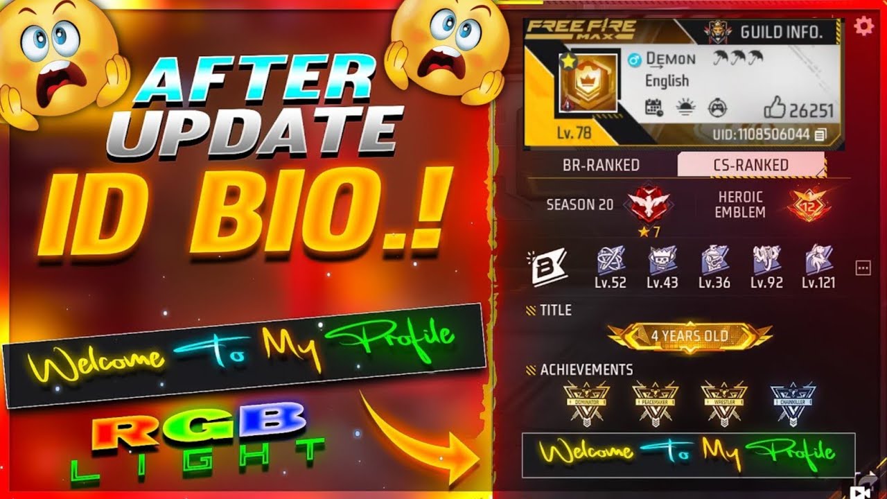 Free Fire Bio Colour Change Text कैसे लिखे !! Free Fire Bio Style - YouTube