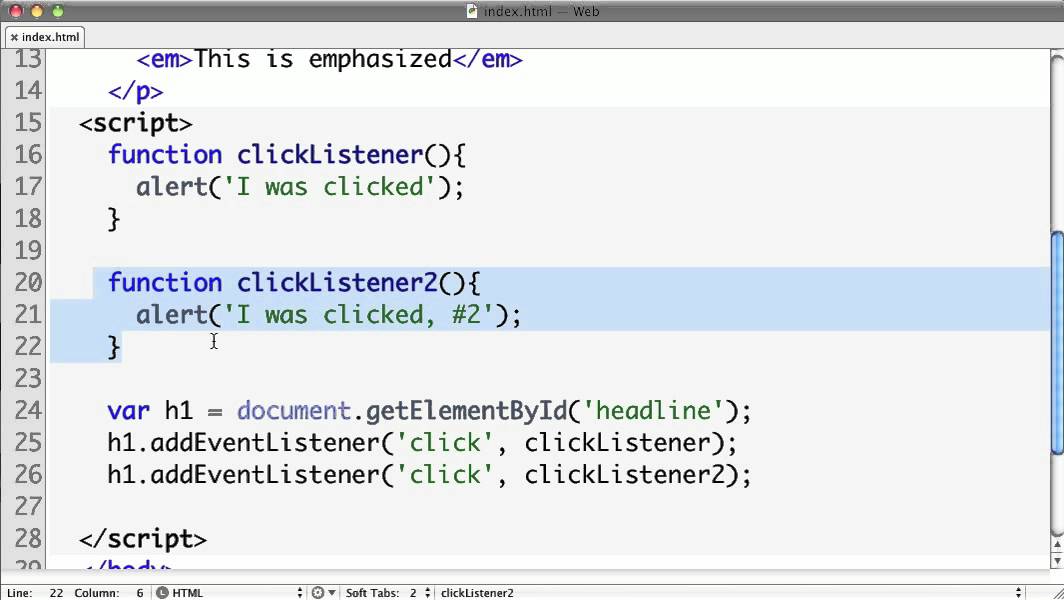 JavaScript_ DOM Programming _ Event Basics - YouTube
