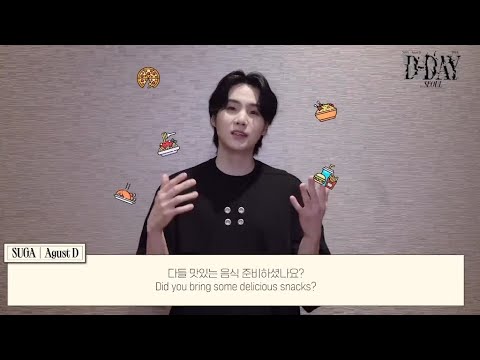Final Day Suga's message for live streamer for SUGA | Agust D TOUR 'D ...