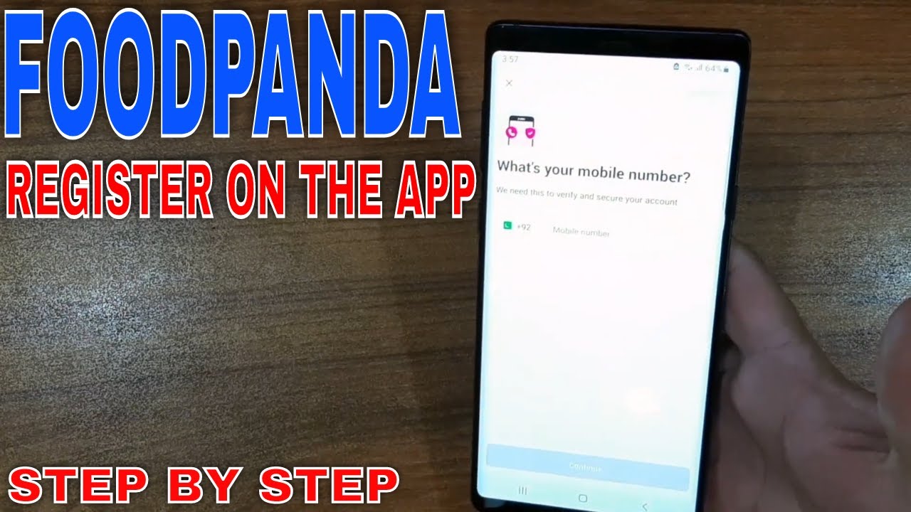 How To Register On the Foodpanda App 🔴 - YouTube