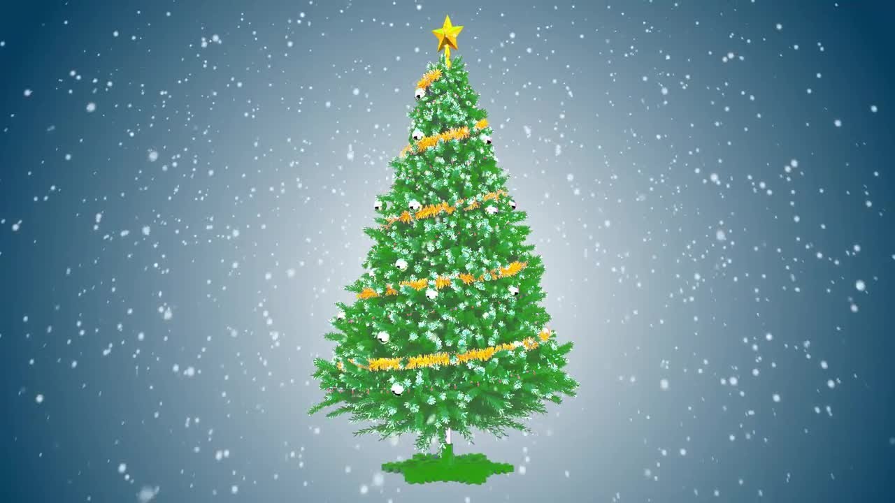 Rotation Christmas tree with ornaments Stock Motion Graphics - YouTube