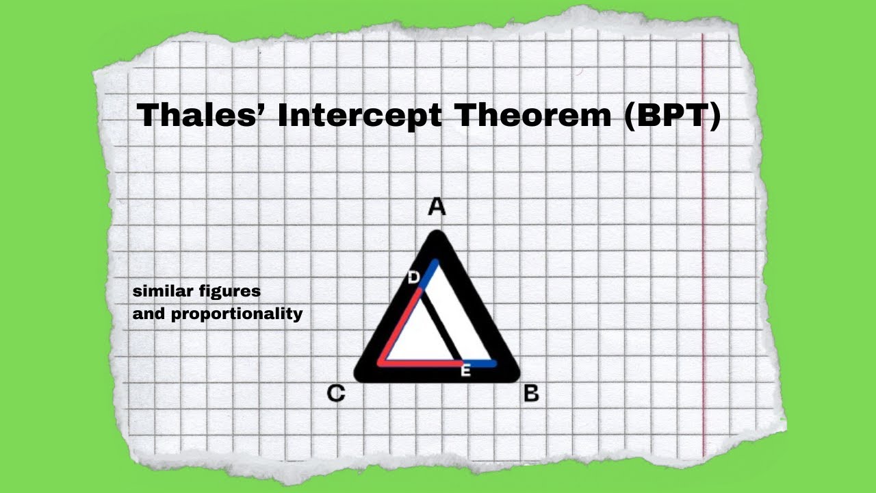 Thales' Intercept Theorem | Similar Figures - YouTube