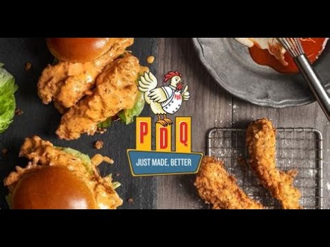 Food Review of PDQ chicken restaurant in Orlando Florida - YouTube