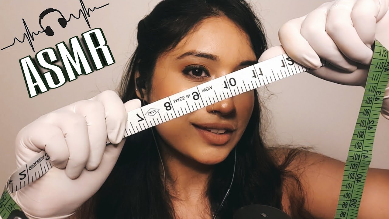 ASMR | Measuring 📏 Your Face With Gloved Hand🧤 | Personal Attention ...