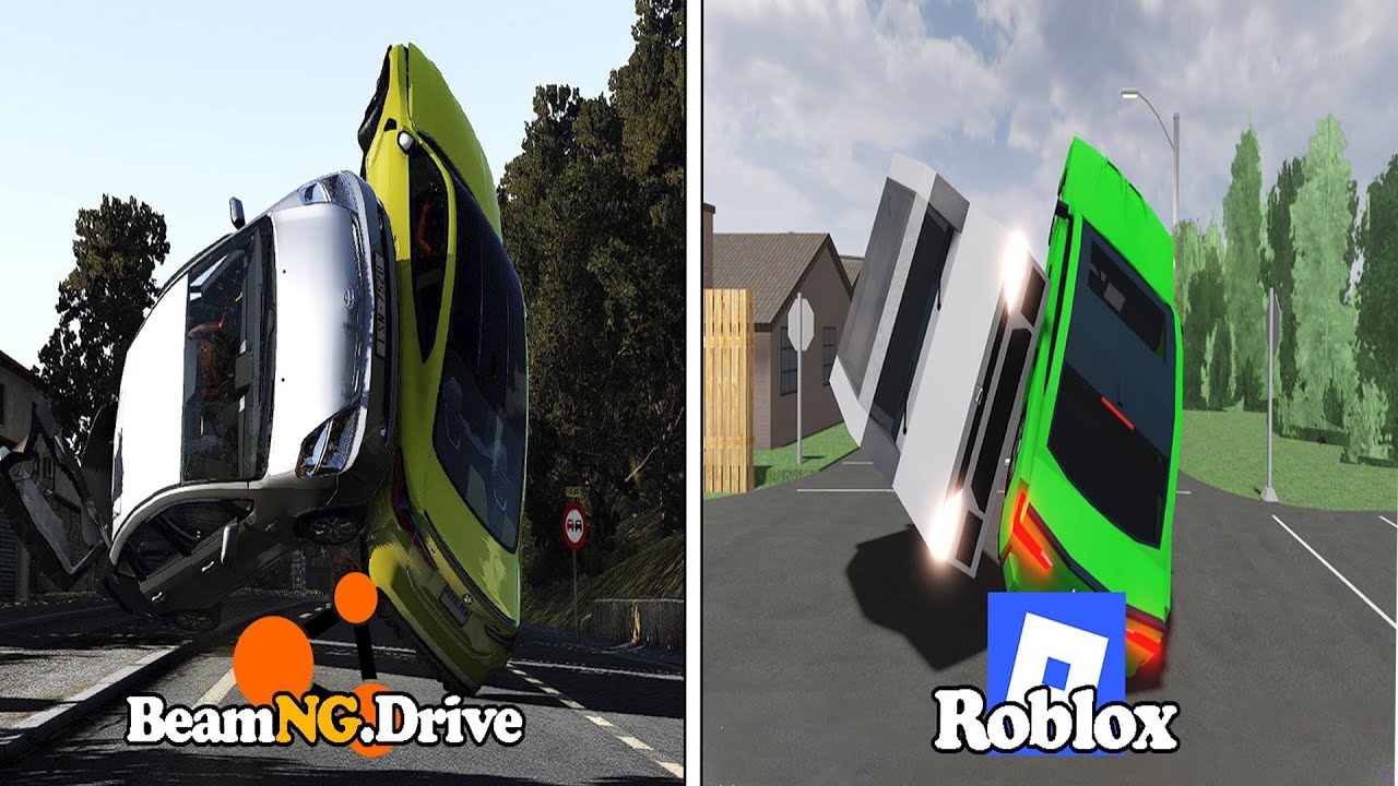 ROBLOX Crashes Replayed in BeamNG.Drive - #1 - YouTube