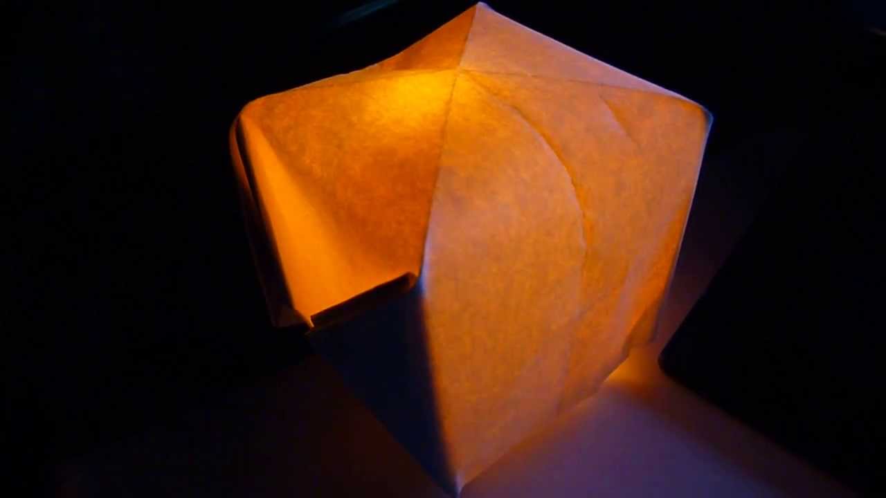The Glowing Paper Cube - YouTube