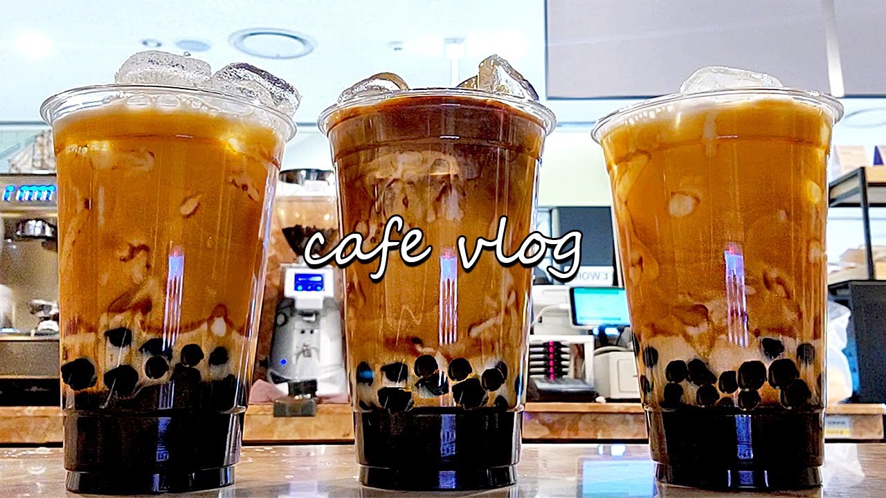 (Sub)🤎☕꼭 한명은 샷 추가 해달라고 하더라☕🤎/ cafe vlog/ 카페 브이로그 / cafe asmr / asmr ...