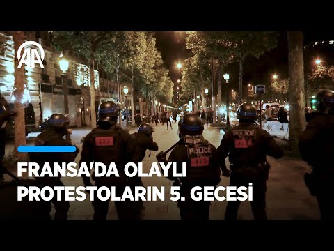 Fransa'da olaylı protestoların 5. gecesi | 121 kişi daha gözaltına alındı