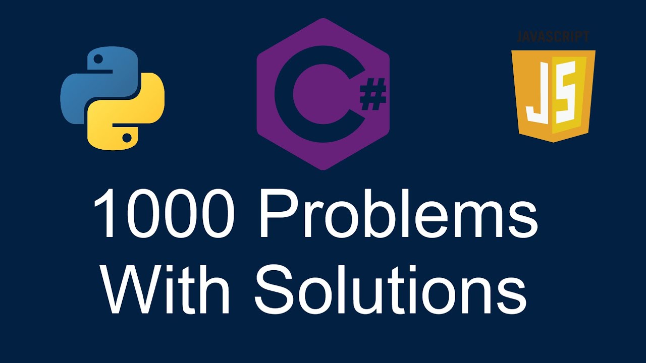 1000 Problems With Solutions Intro 000 YouTube 1000 Problems With Solutions Intro 000 YouTube
