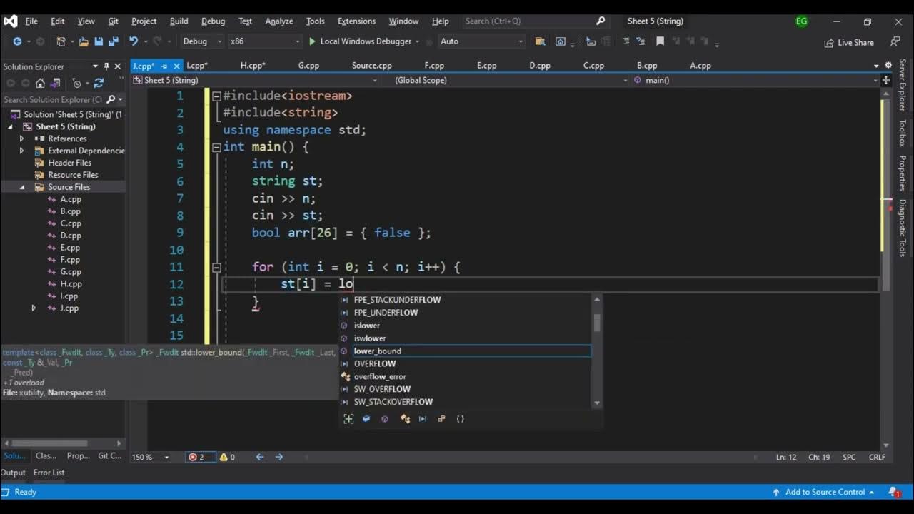 J J Pangram Codeforces 520a Youtube