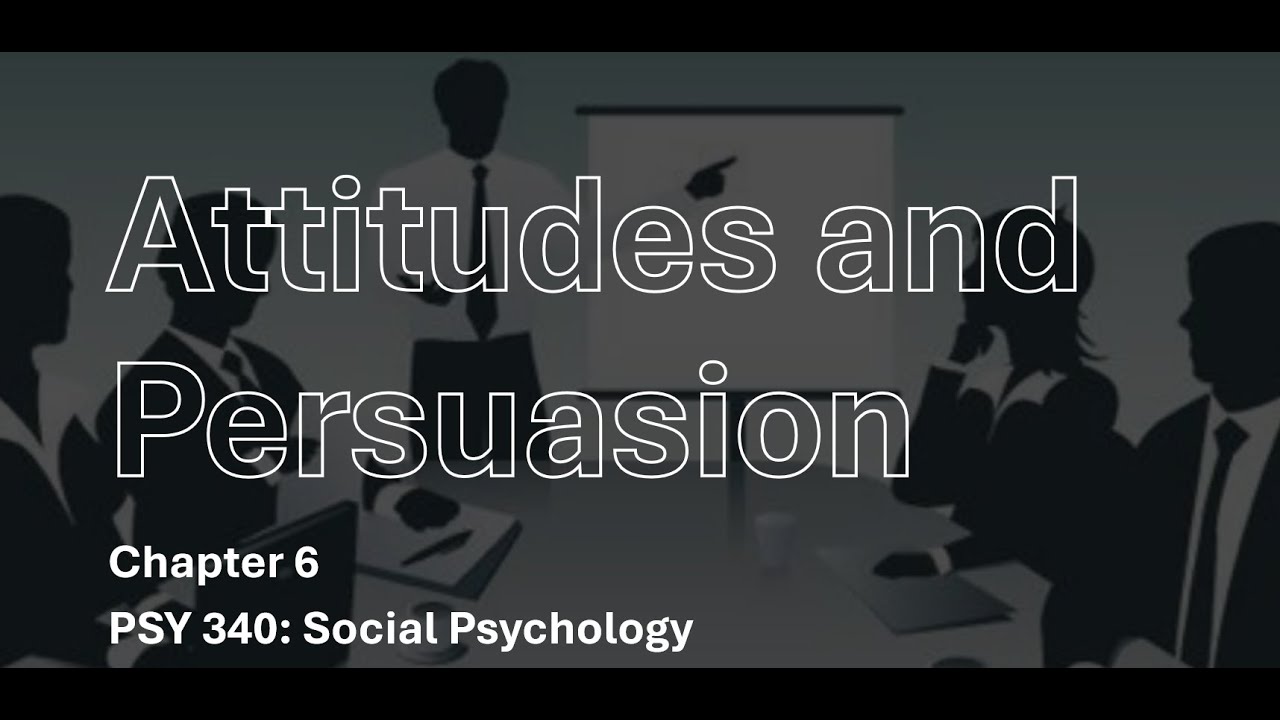 Chapter 6: Attitudes and Persuasion (Part 1) - YouTube