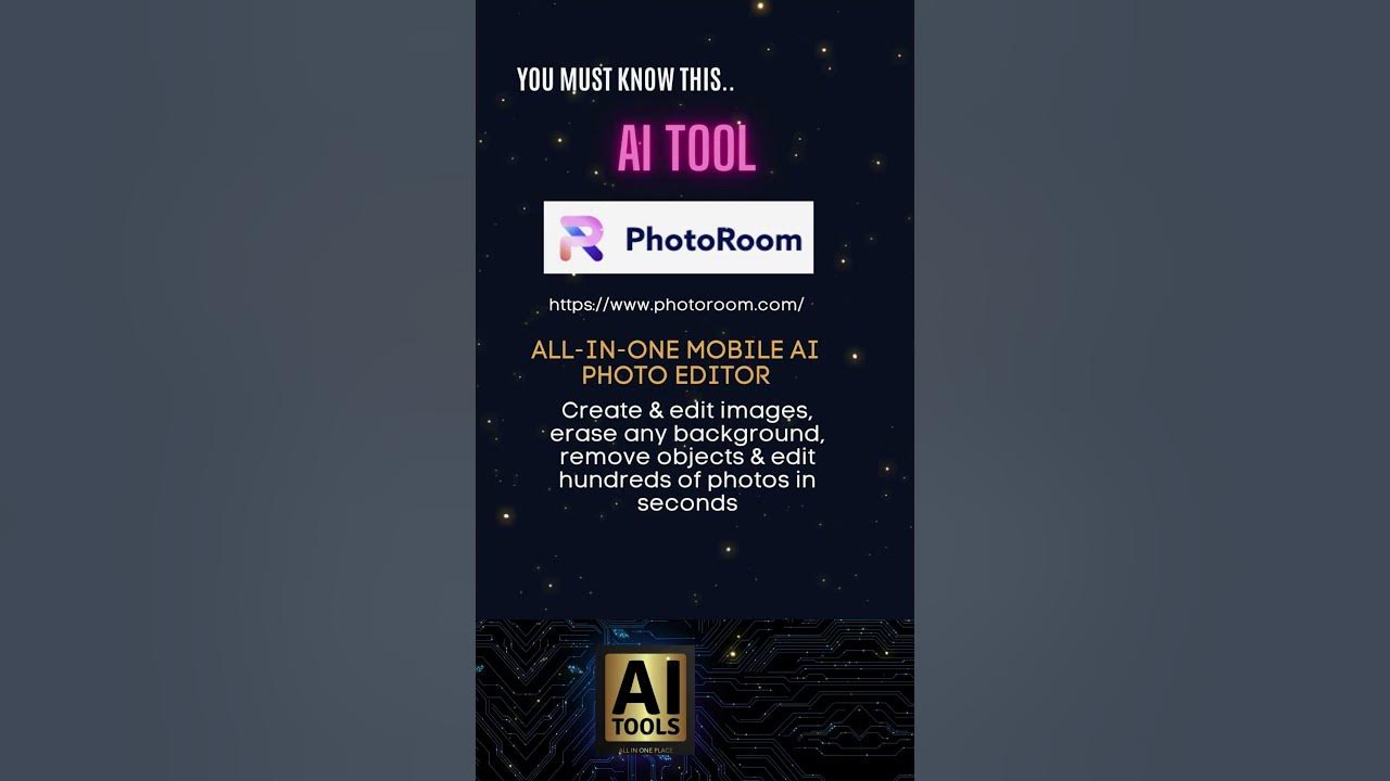 PhotoRoom - AI Tool for Image Editing [Artificial Intelligence] [Image Editing] - YouTube