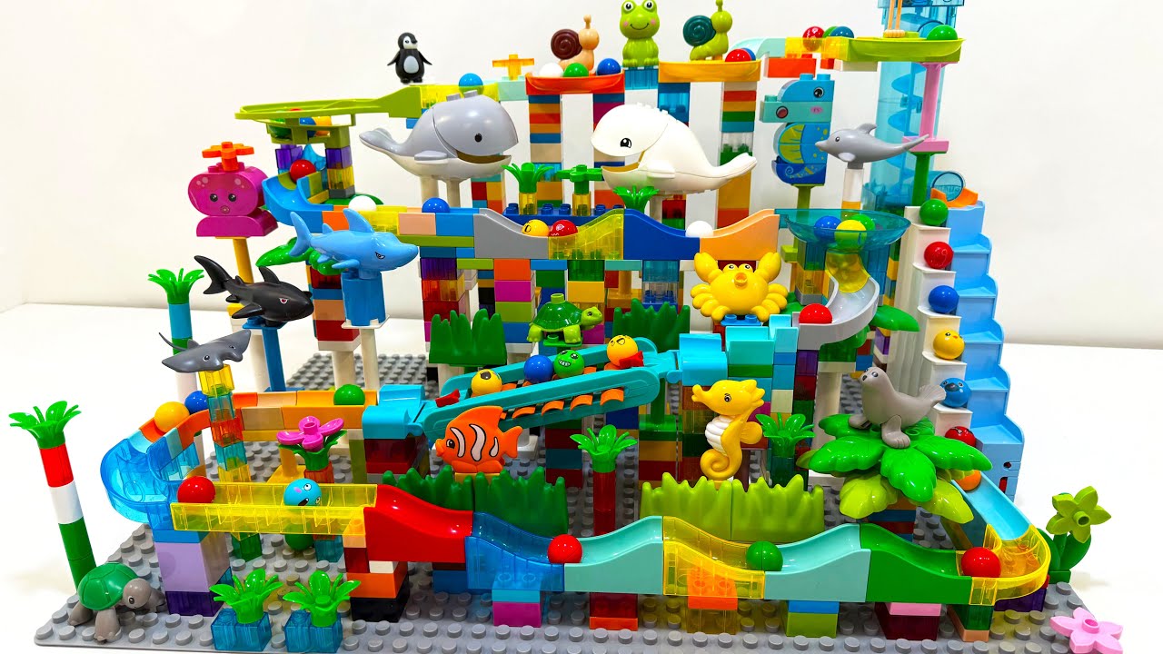 Epic LEGO DUPLO Marble Showdown: Ultimate Sea Animal Arena Race Battle ...