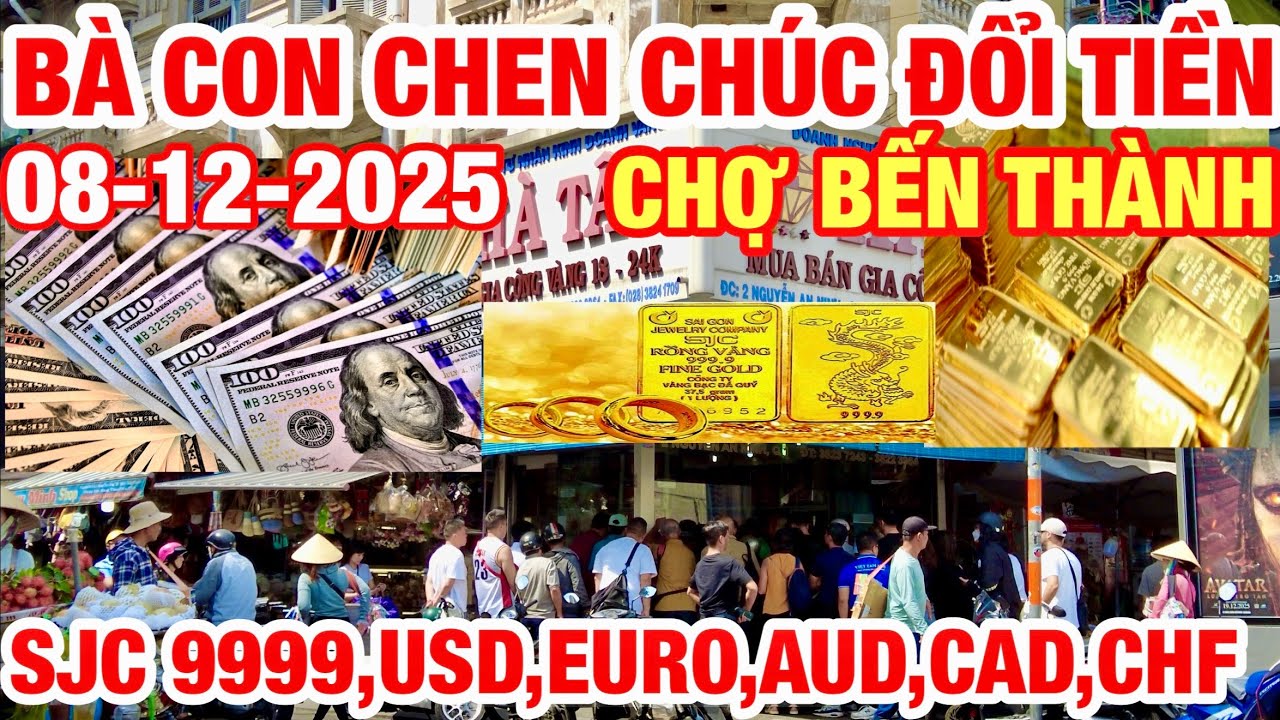 BÀ CON CHEN CHÚC ĐỔI TIỀN CHỢ BẾN THÀNH I CẬP NHẬT GIÁ VÀNG SJC 9999 ...