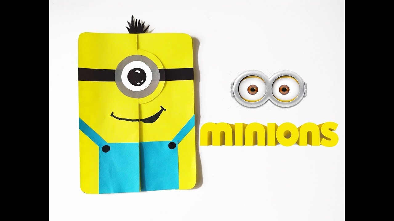 Забавная открытка Миньон своими руками//DIY Funny Minion card - YouTube