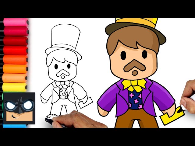 How To Draw Mr.Beast | Stumble Guys - Videos For Kids