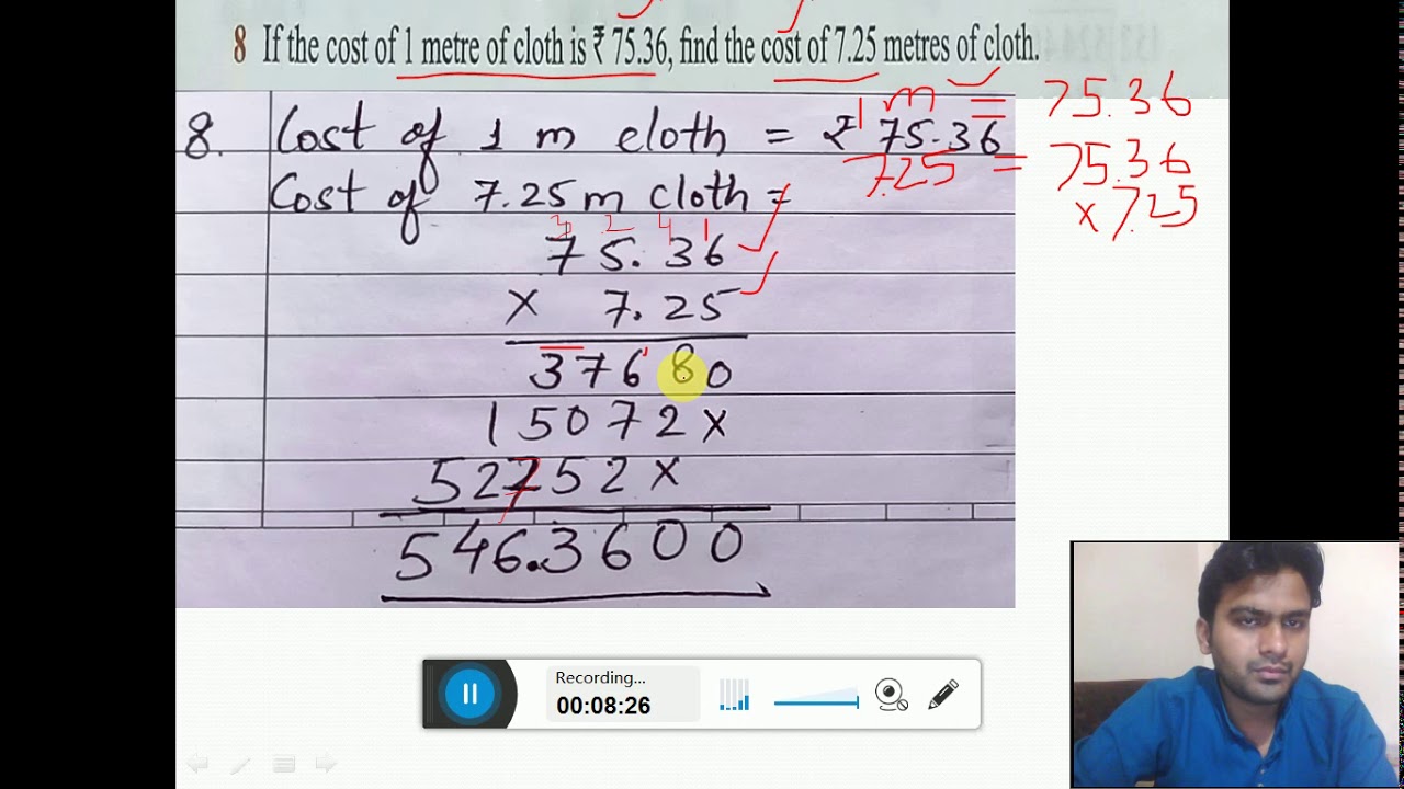 7th maths Ex3C V2 - YouTube