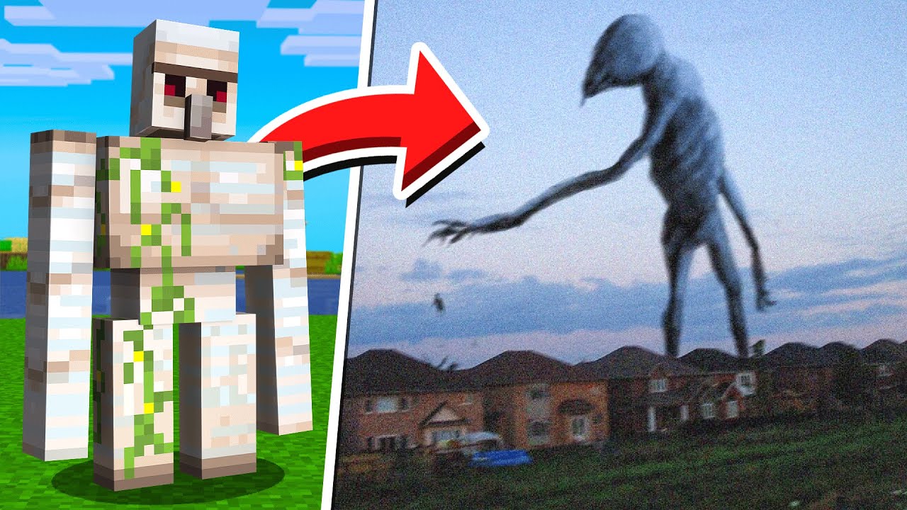 Mobs do Minecraft CAPTURADOS NA VIDA REAL - YouTube