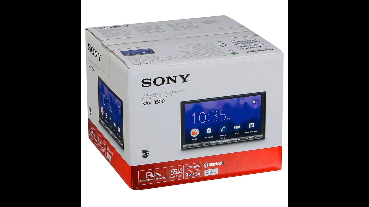 Sony Music System XAV- 3500 Player Unboxing - YouTube