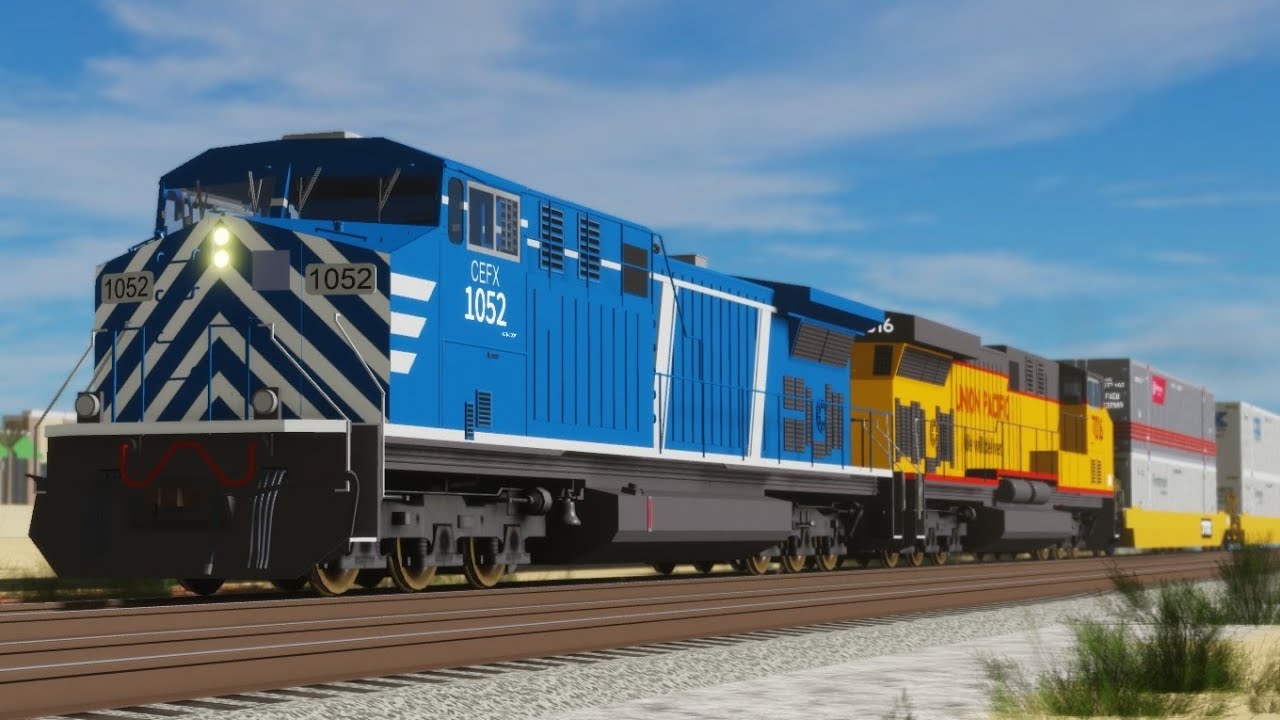 Ro-Scale: UP Trains in Cabazon, CA - YouTube