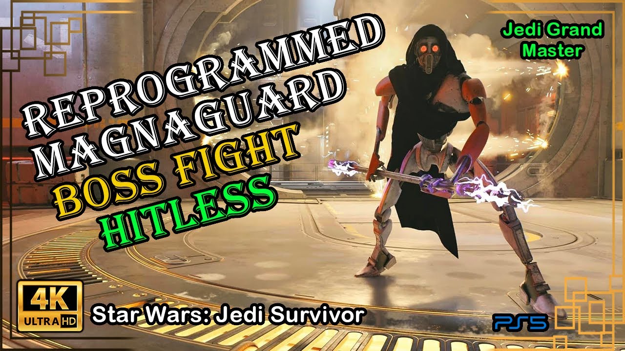 Star Wars: Jedi Survivor [Boss Fight] - Reprogrammed Magnaguard ...