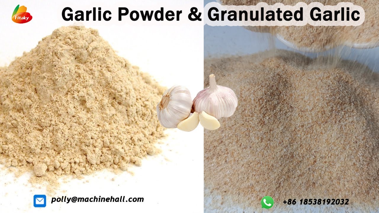 Granulated Garlic & Garlic Powder Making Factory #garlic #garlicpowder ...