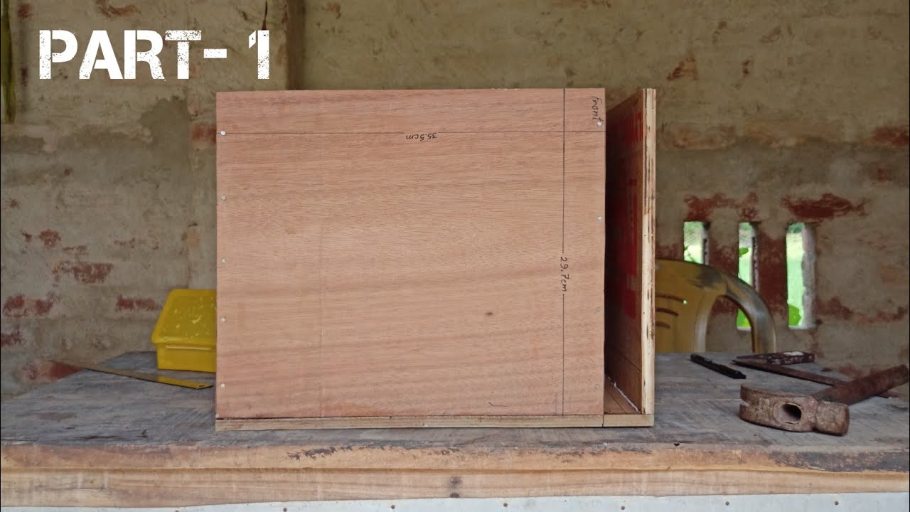 How to make 8 inch subwoofer box at home PART-1 - YouTube