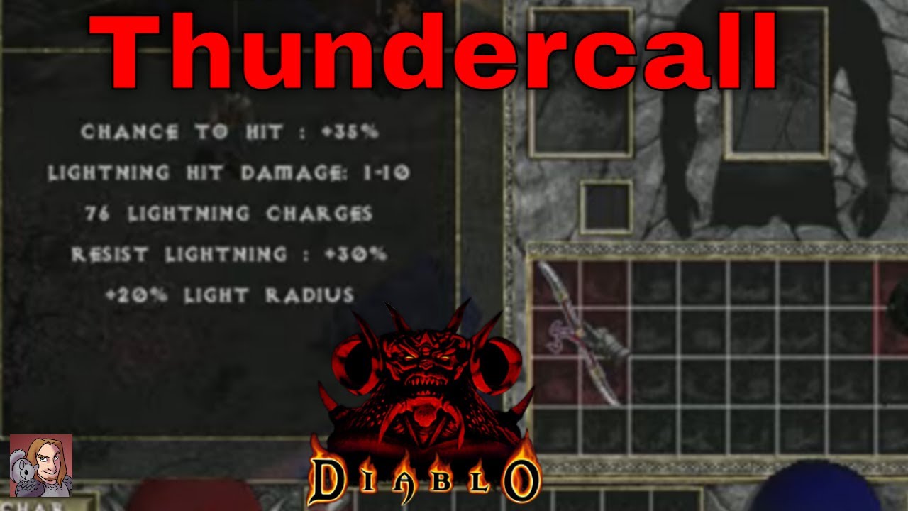 Diablo 1 Unique Items (Thundercall) - YouTube