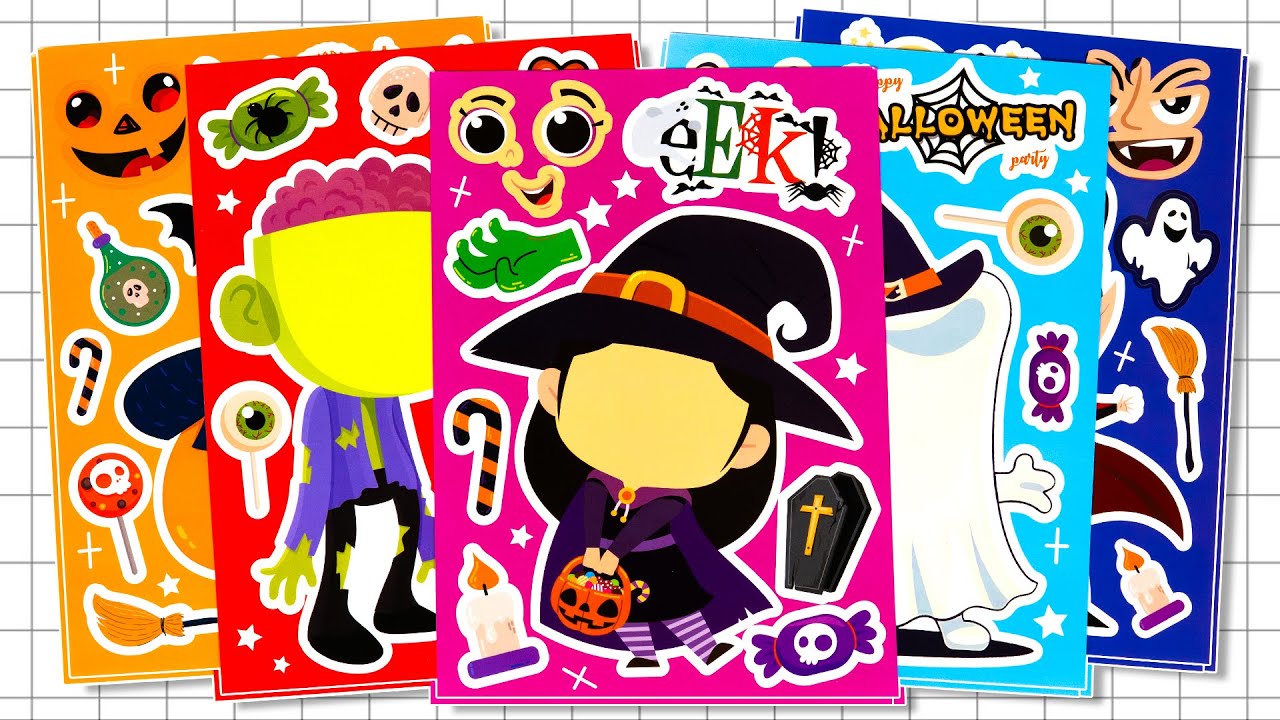 [🎃STICKER ASMR🎃] Get Ready for SPOOKY FUN with My HALLOWEEN Sticker ...