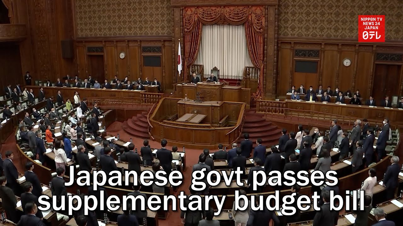 Japanese govt passes supplementary budget bill - YouTube